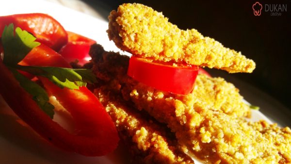 Fasii de pui la cuptor (Fara faina alba/ Low carb/ Low fat/ Gluten free ...